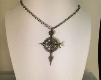 Items similar to Steampunk Cross Necklace on Etsy