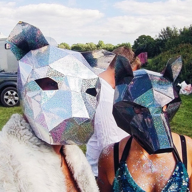 Make your own animal masks from reclaimed card by Wintercroft