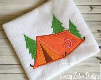Camping embroidery | Etsy