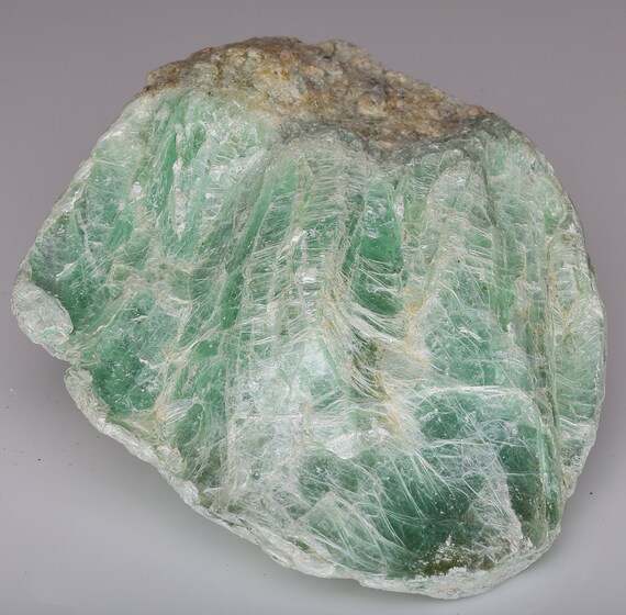 Lovely Large Shimmering Green Steatite Talc-Schist Soapstone