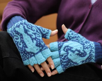 Fair isle Knitting patterns by KunstwerkDesigns on Etsy