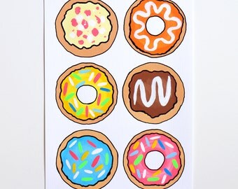 Donut painting | Etsy