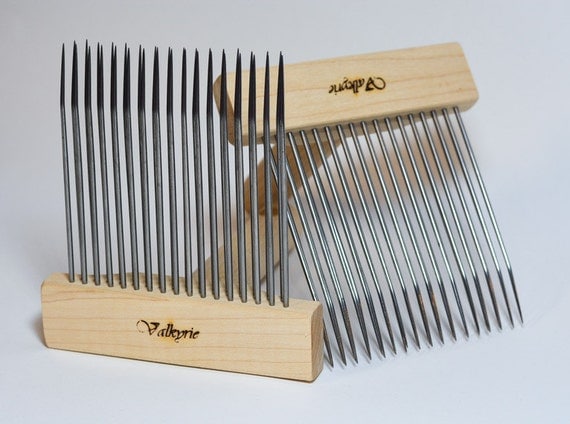 Wool Combs Fine Valkyrie Viking Combs Double Row Standard