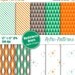80% OFF SALE Retro Patterns Digital Paper by HuckleberryHearts