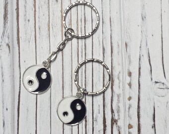 Yin yang keychain | Etsy