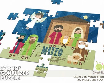 Nativity puzzle | Etsy