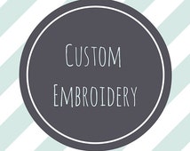 Unique embroidered name tag related items | Etsy