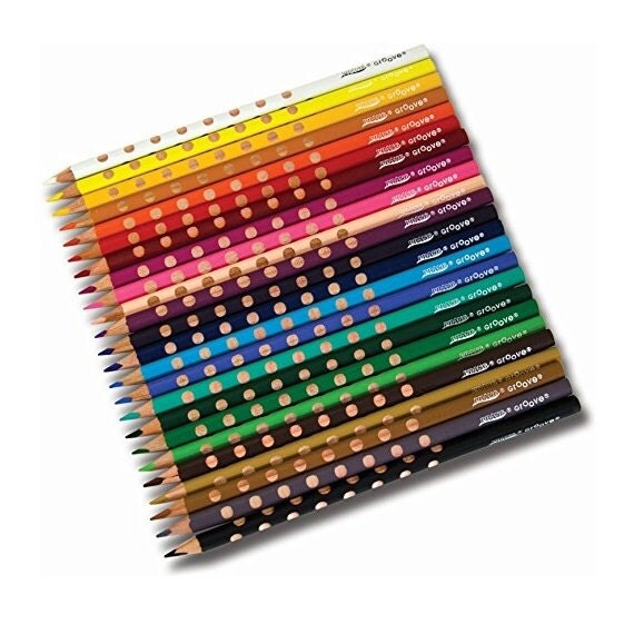 Premium Thick Core Colored Pencil Set of 24 Pencils Book