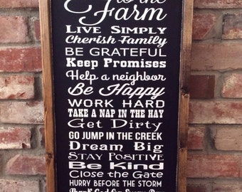 Porch rules sign | Etsy