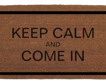 Items similar to German door mat Willkommen- welcome in on Etsy