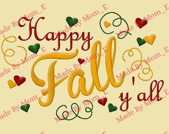 Items similar to Happy Fall Y'all PRINTABLE. Customized Fall Decor ...