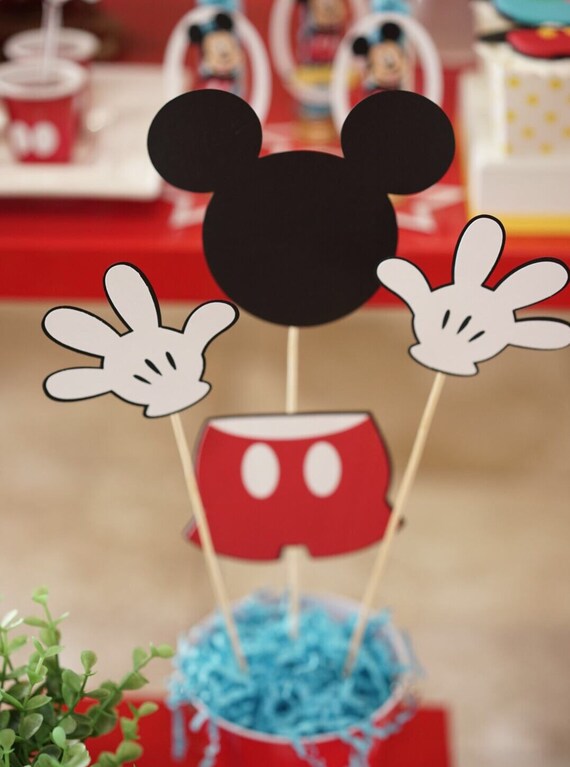 Mickey Mouse Centerpiece Mickey Sticks Mickey Hands Mickey