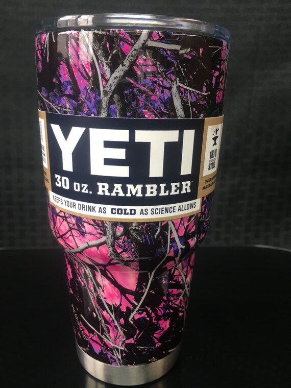 Custom Muddy Girl Camo 30 oz Yeti Rambler by LiquidInkHydro