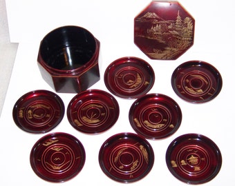 Japanese coasters | Etsy