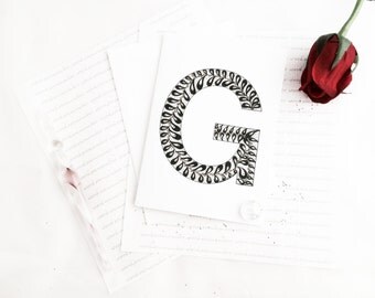 Fancy letter g | Etsy