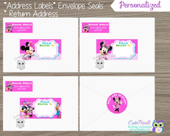 Minnie Mouse Address Labels Minnie Mouse Envelope Seal minnie-mouse-address-labels-minnie-mouse-envelope-seal