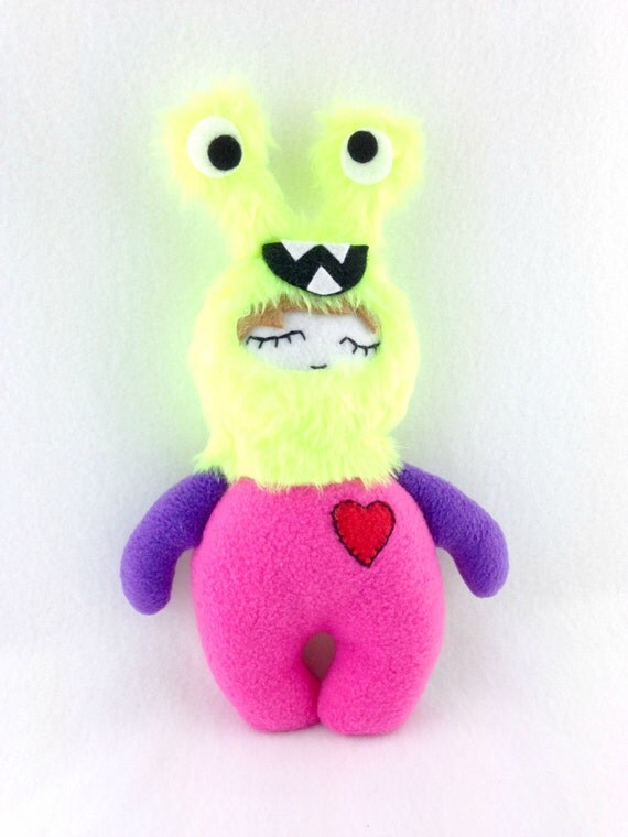 Soft toy alien doll. Space baby birthday gift nursery decor