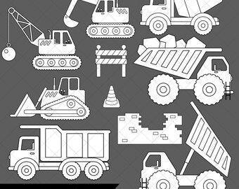 Safari Baby Animals Clipart / Digital Stamps / Coloring Page