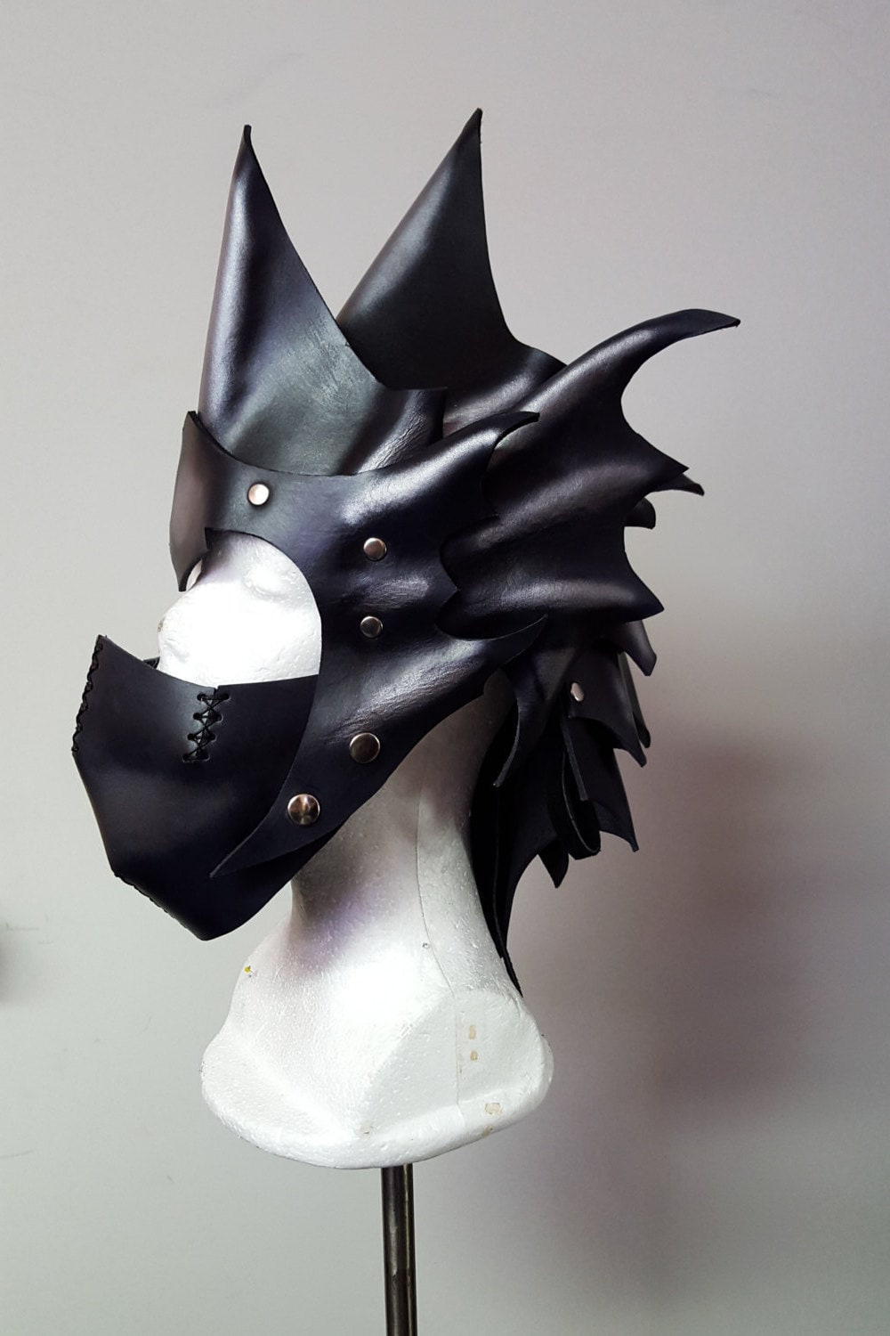 Leather Helm Dragon Helm Leather Armor Mask