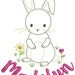 Simple Bunny Embroidery Design INSTANT DOWNLOAD
