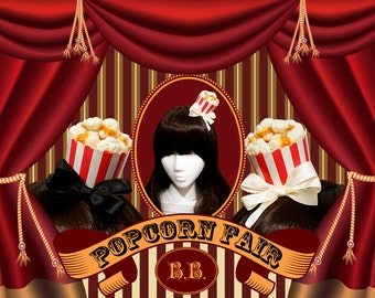 Stripe popcorn boxes | Etsy