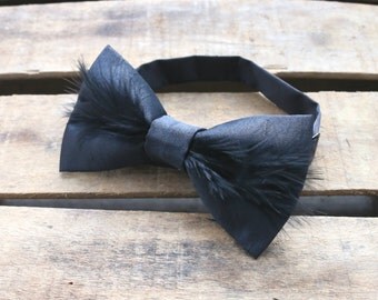 Feather bow ties | Etsy