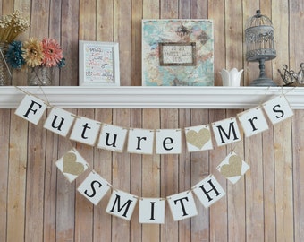 Future mrs banner | Etsy