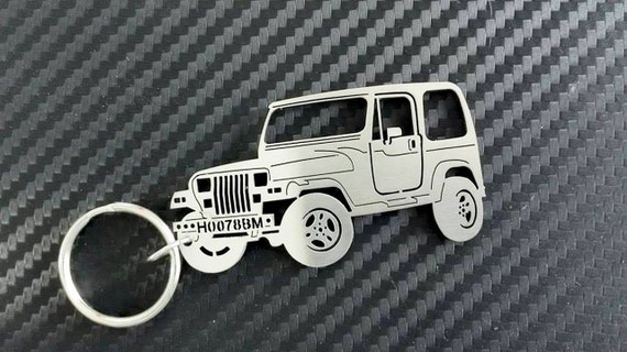 Jeep Wrangler Keychain Personalized Keychain by GuestFromThePast