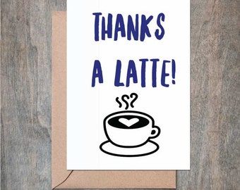 Thanks a latte | Etsy