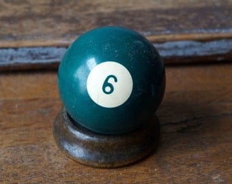Number 6 pool ball | Etsy