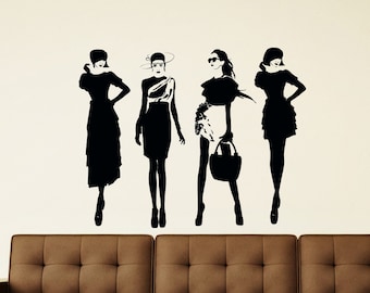 Unique girl wall decal related items | Etsy