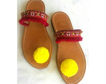 Toe loop sandals | Etsy