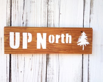 Unique up north sign related items | Etsy