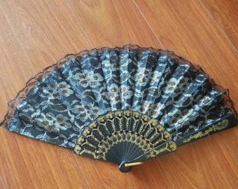Lace hand fan | Etsy