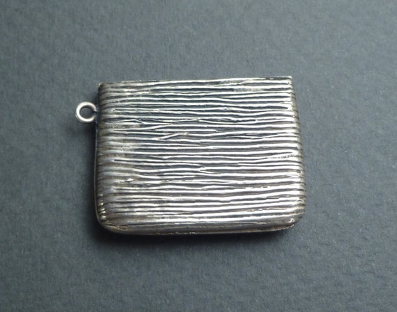 Sterling stamp case by GrunewaldAntiques on Etsy