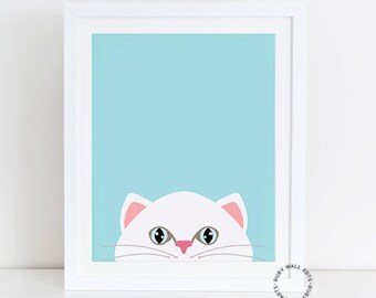 Kitty print | Etsy