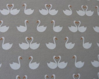Swan fabric | Etsy