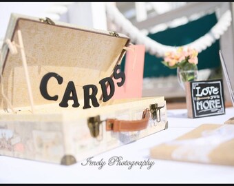 Card box suitcase | Etsy