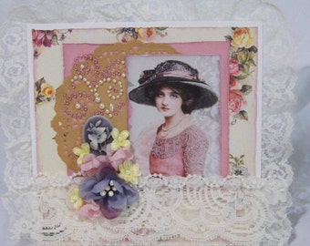 Victorian style card | Etsy