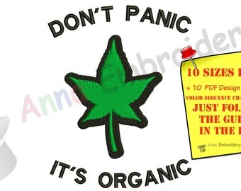 Weed embroidery | Etsy