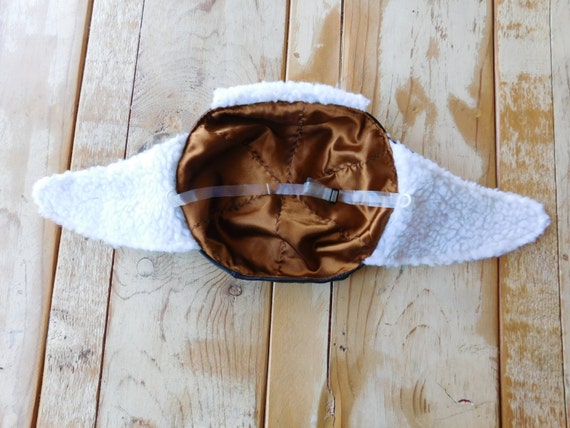 Aviator Dog Cap Steampunk Dog Costume Halloween Black