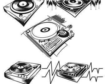 Turntable art | Etsy