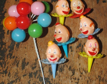 Clown cake toppers | Etsy