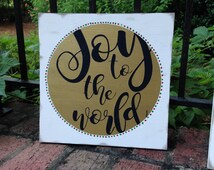 Popular items for wooden joy sign on Etsy
