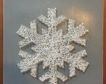 Unique winter string art related items | Etsy
