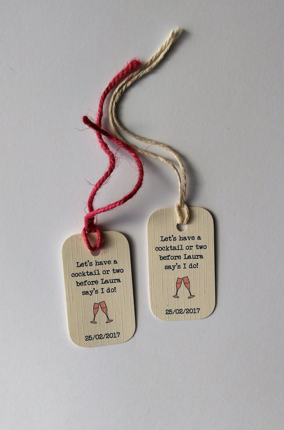 Hen party tags gift bag tags Cocktail Drink tags hen