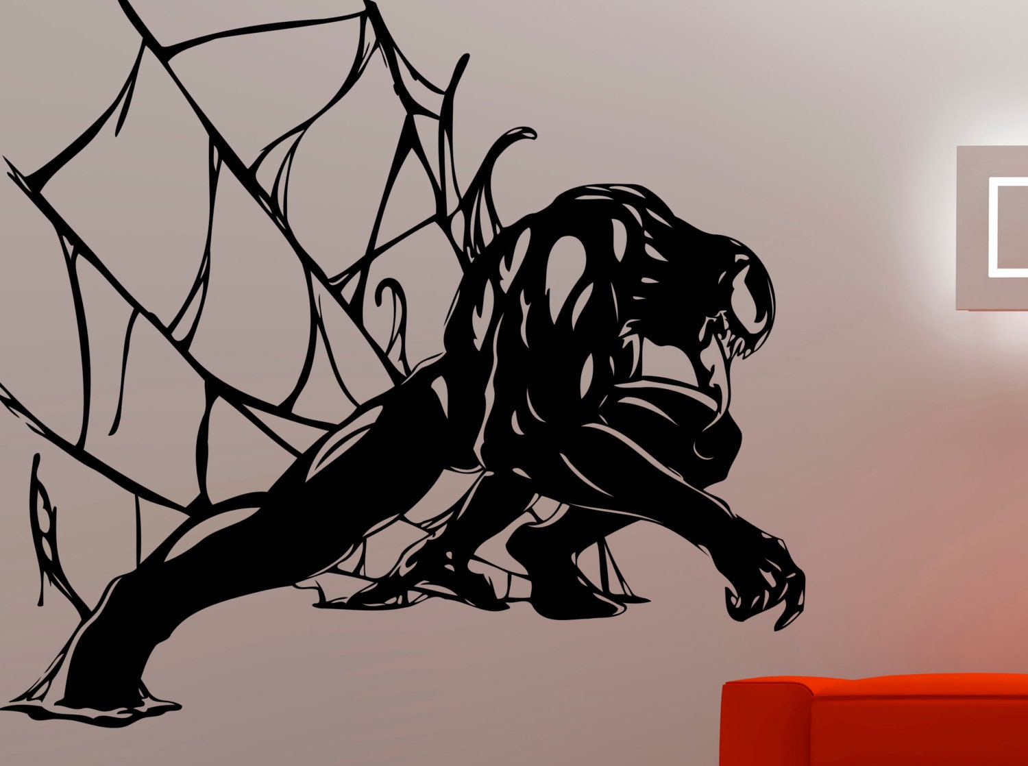Venom Sticker Spiderman Wall Decal Marvel Comics Wall Art