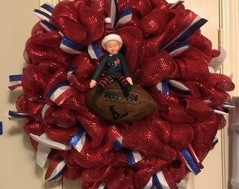 Items similar to Crochet Texans Scarf on Etsy