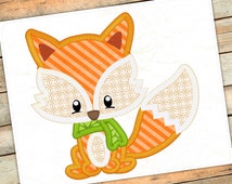 Unique fox applique design related items | Etsy