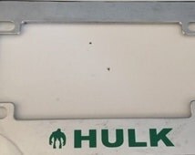 Unique hulk license plate related items | Etsy